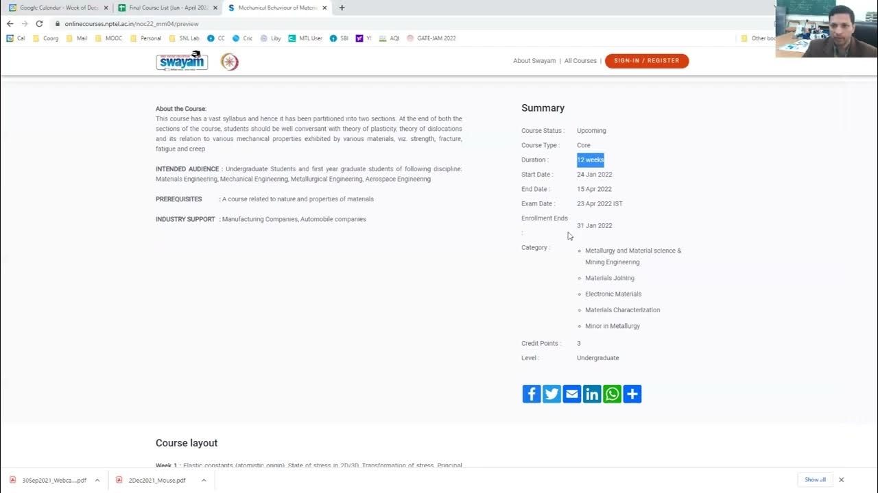Lecture 1 : Introduction - YouTube