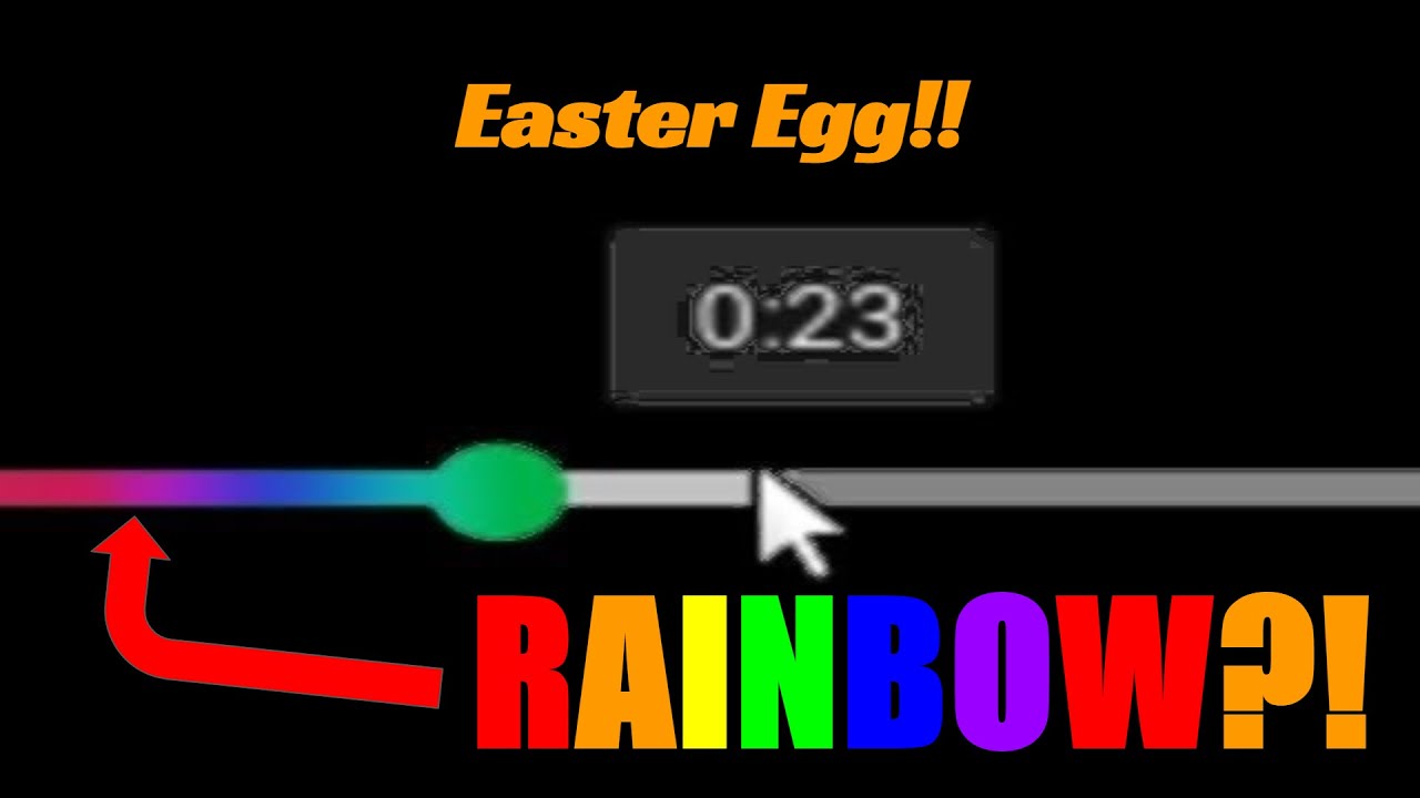 Rainbow Progress Bar on YT!? *Easter Egg* *MUST SEE* - YouTube