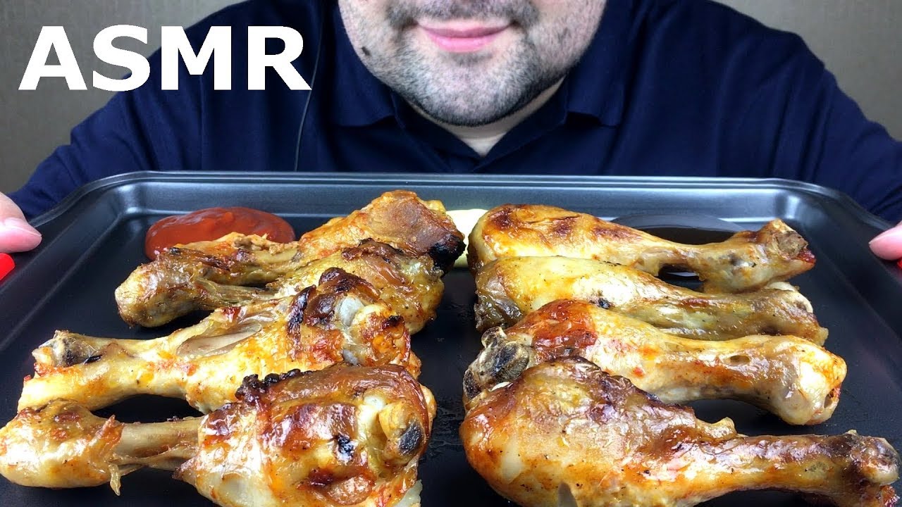 ASMR 8 CHICKEN LEG (Savage Eating Sounds) Mukbang *NO TALKING* - YouTube