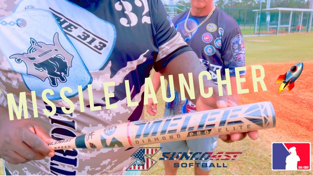 SUNCOAST MELEE DIAMOND PRO ELITE MILITARY SERIES SENIOR SOFTBALL BAT ...