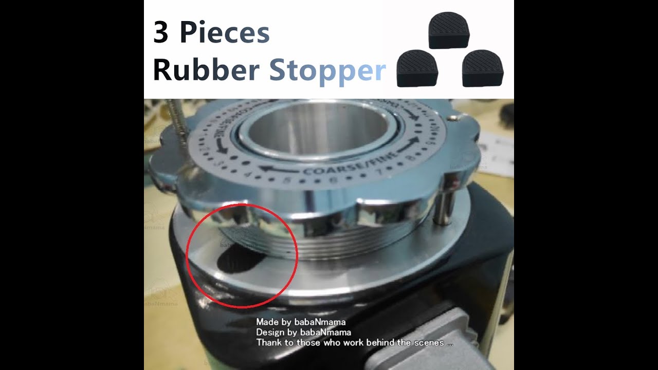 Raccea Coffee Grinder Rubber Stopper Anti Air Leakage - YouTube