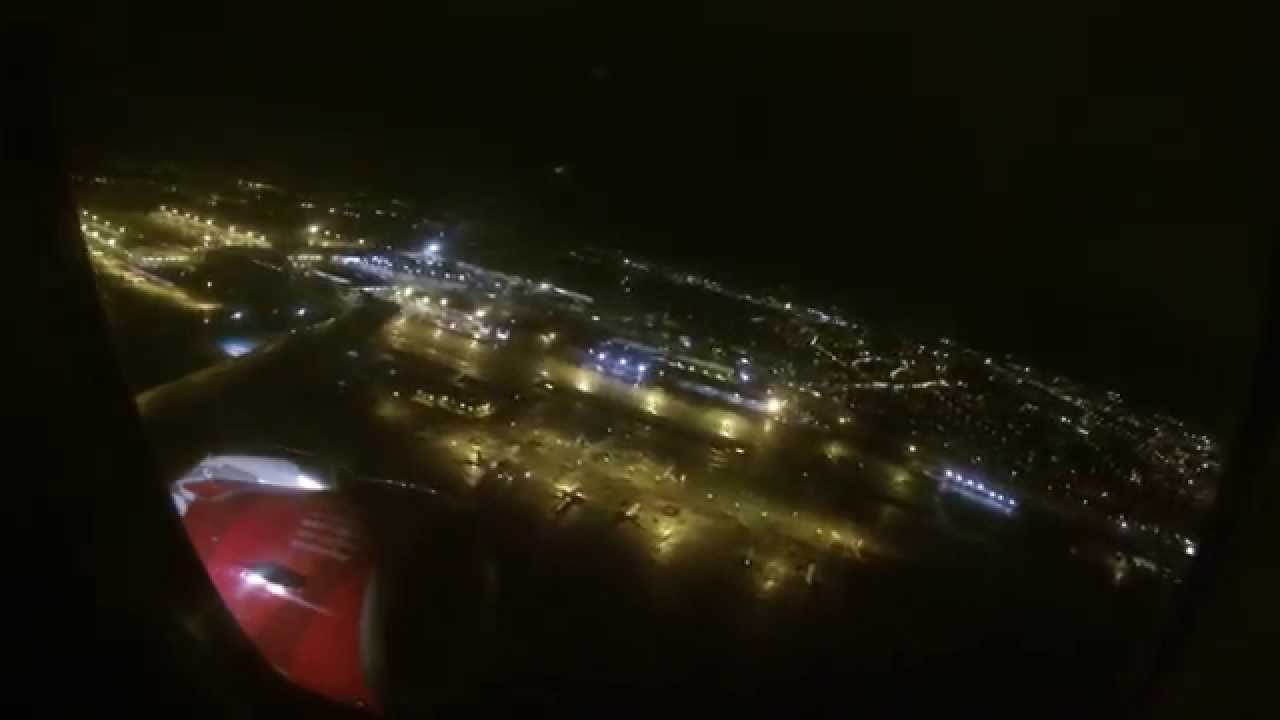 AirMalta A320 Night Takeoff Brussels Airport EBBR - YouTube