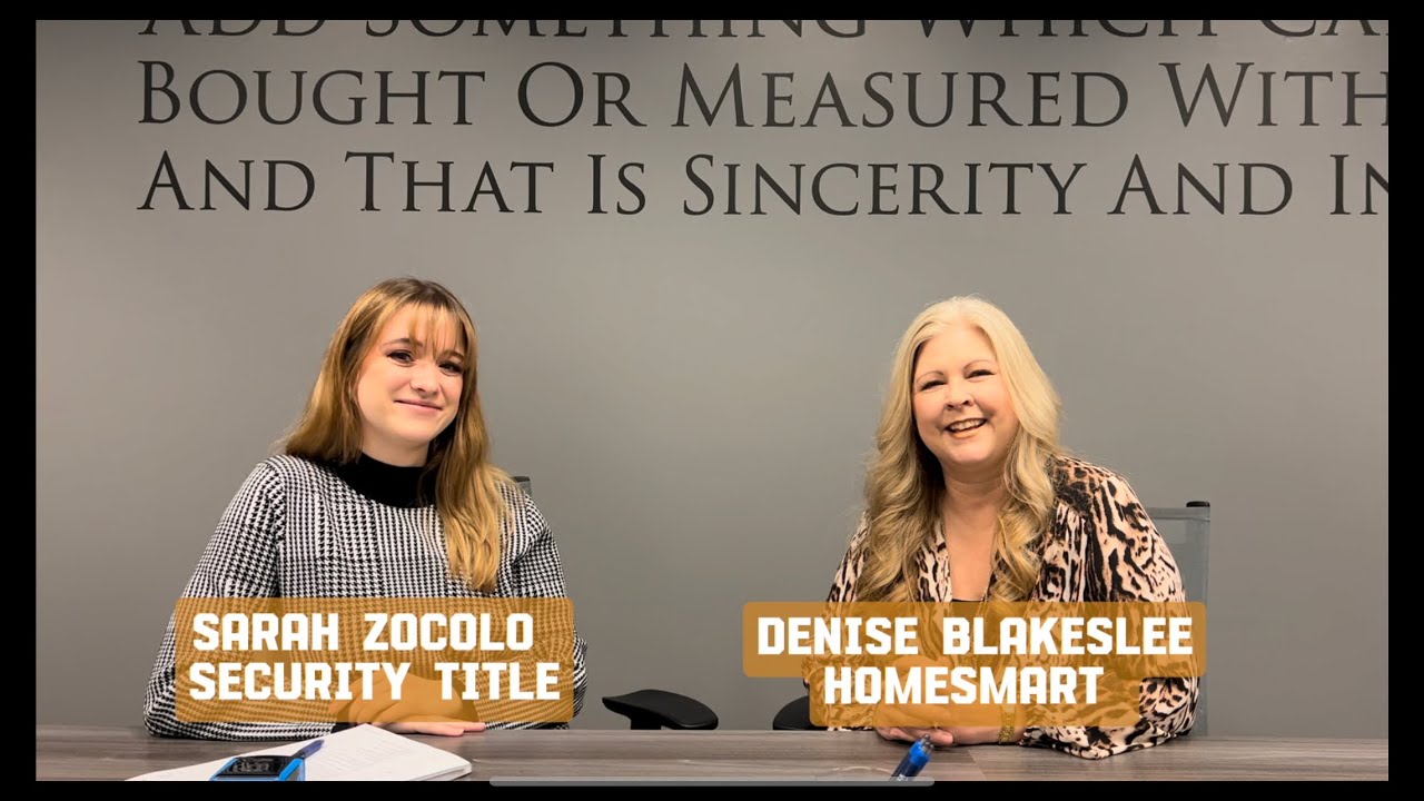 Meet Sarah Zocolo with Security Title… Amazing Experience!!! - YouTube