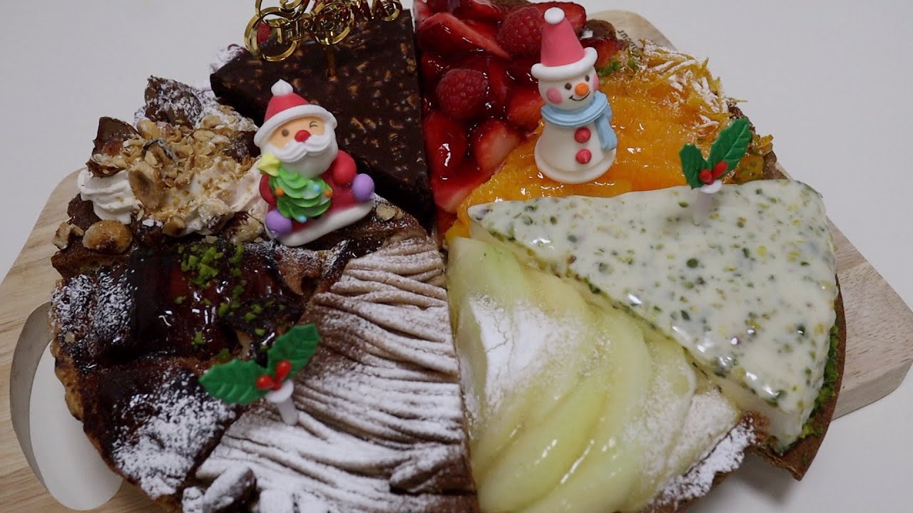【ASMR】【咀嚼音】Christmas cake【Eating Sounds】 - YouTube