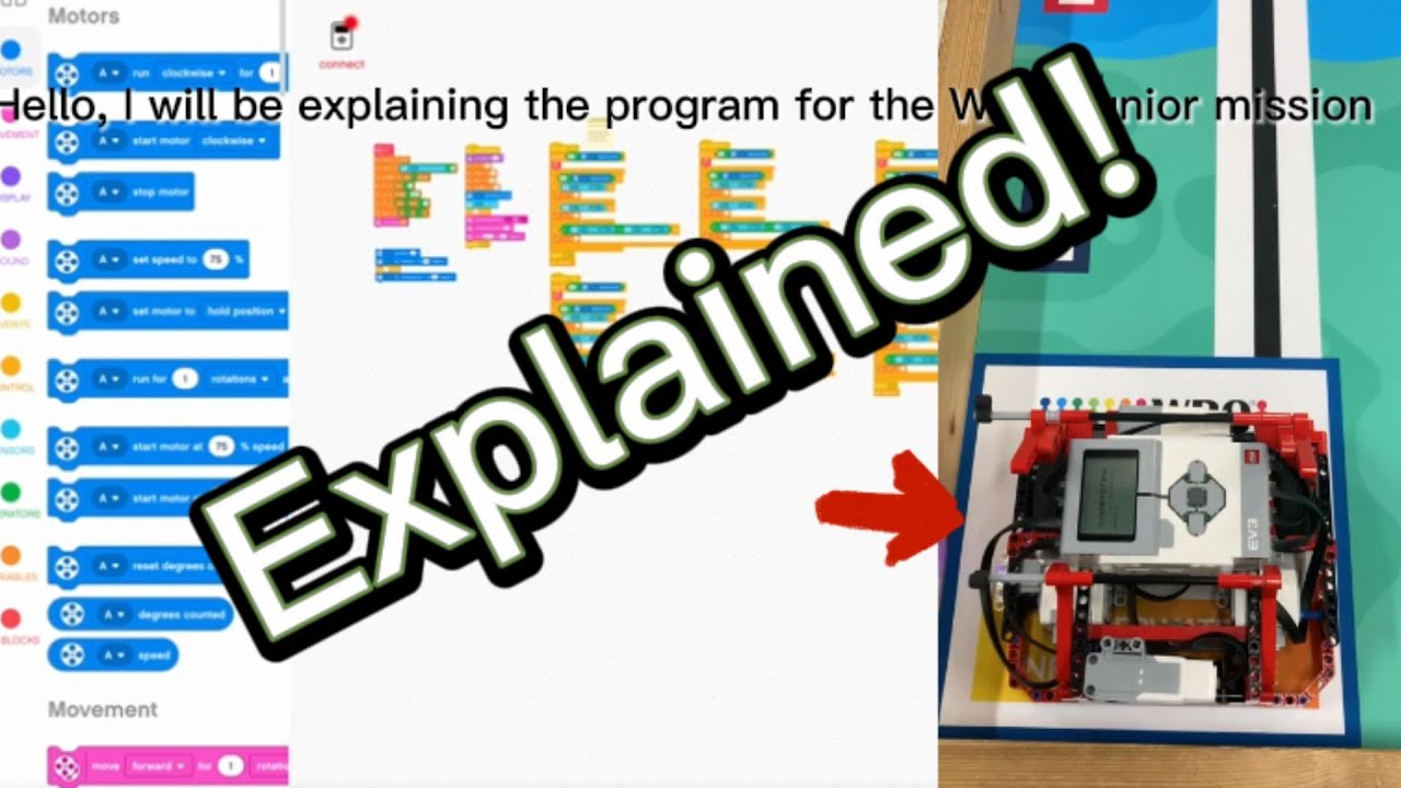 WRO Junior mission Explained! - YouTube