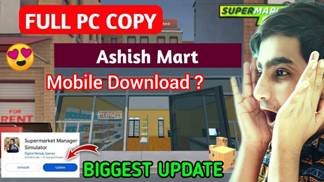 OMG!Full Pc Copy System Update🤩 in Super Market Simulator Android ...