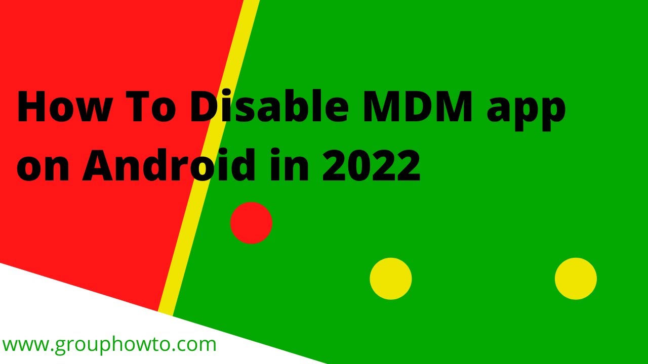 How To Disable MDM app on Android in 2024 - YouTube