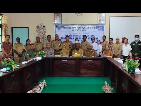 team percepatan penurunan stunting, Konvergensi stunting Aksi 4 di kabupaten Asmat