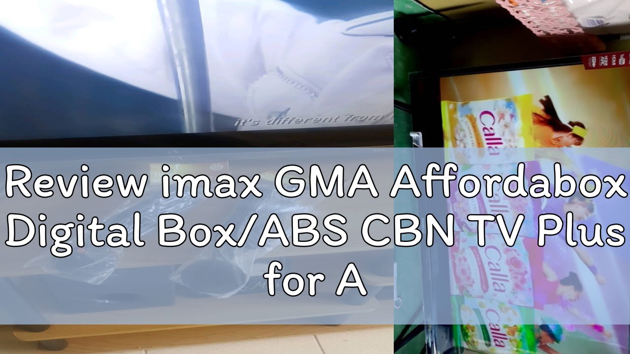 Review imax GMA Affordabox Digital Box/ABS CBN TV Plus for Antenna 5m ...