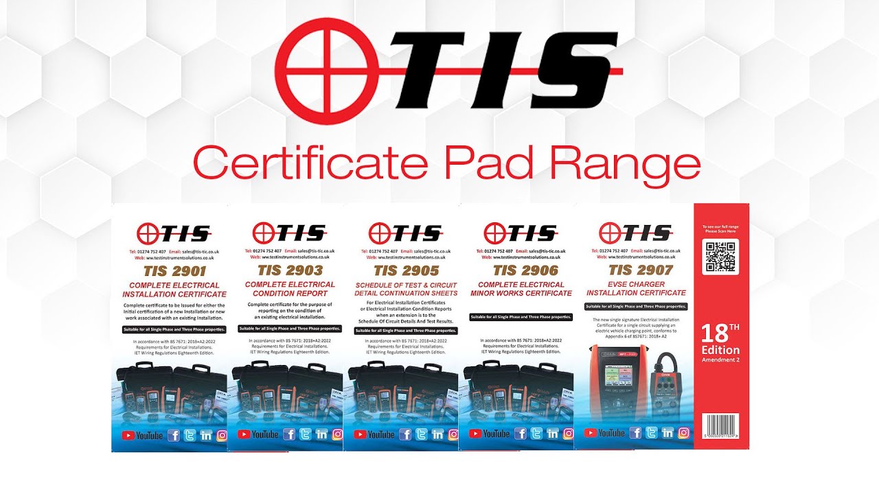 TiS Certificate Pads - YouTube