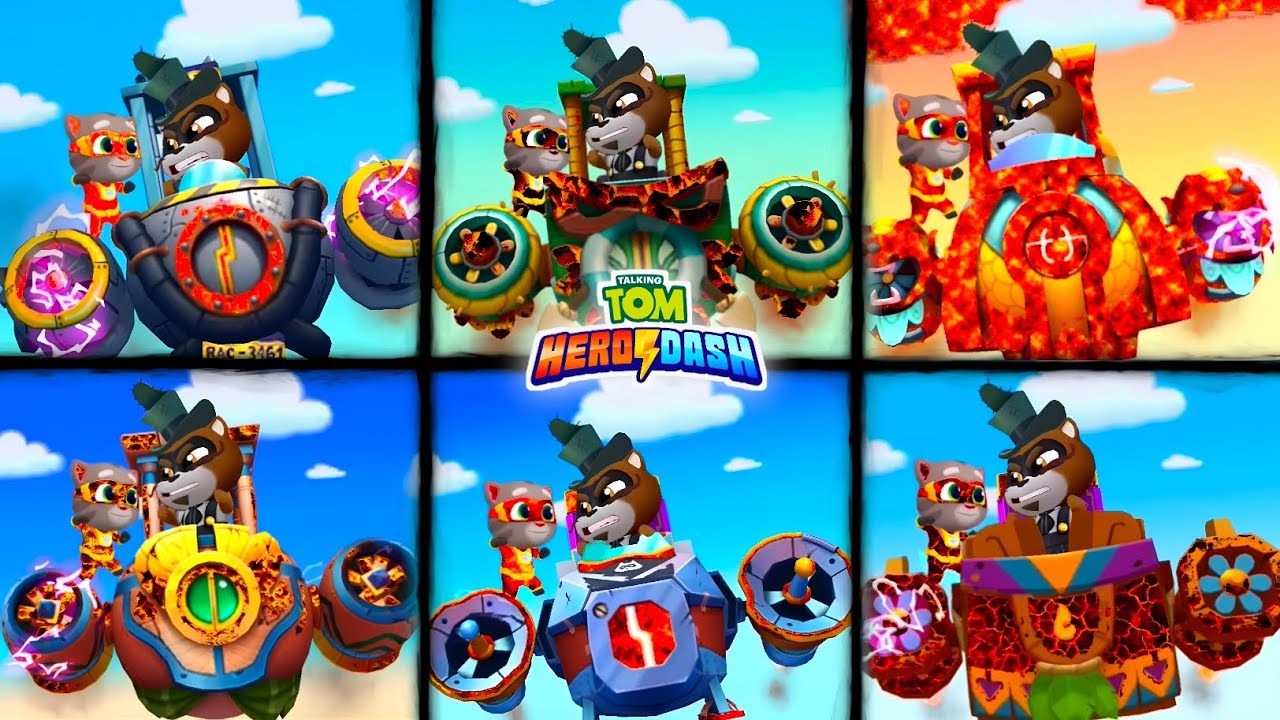TALKING TOM HERO DASH # 6 LAVA SUPER TOM FIGHTING WITH ALL WALKTHROUGH ...