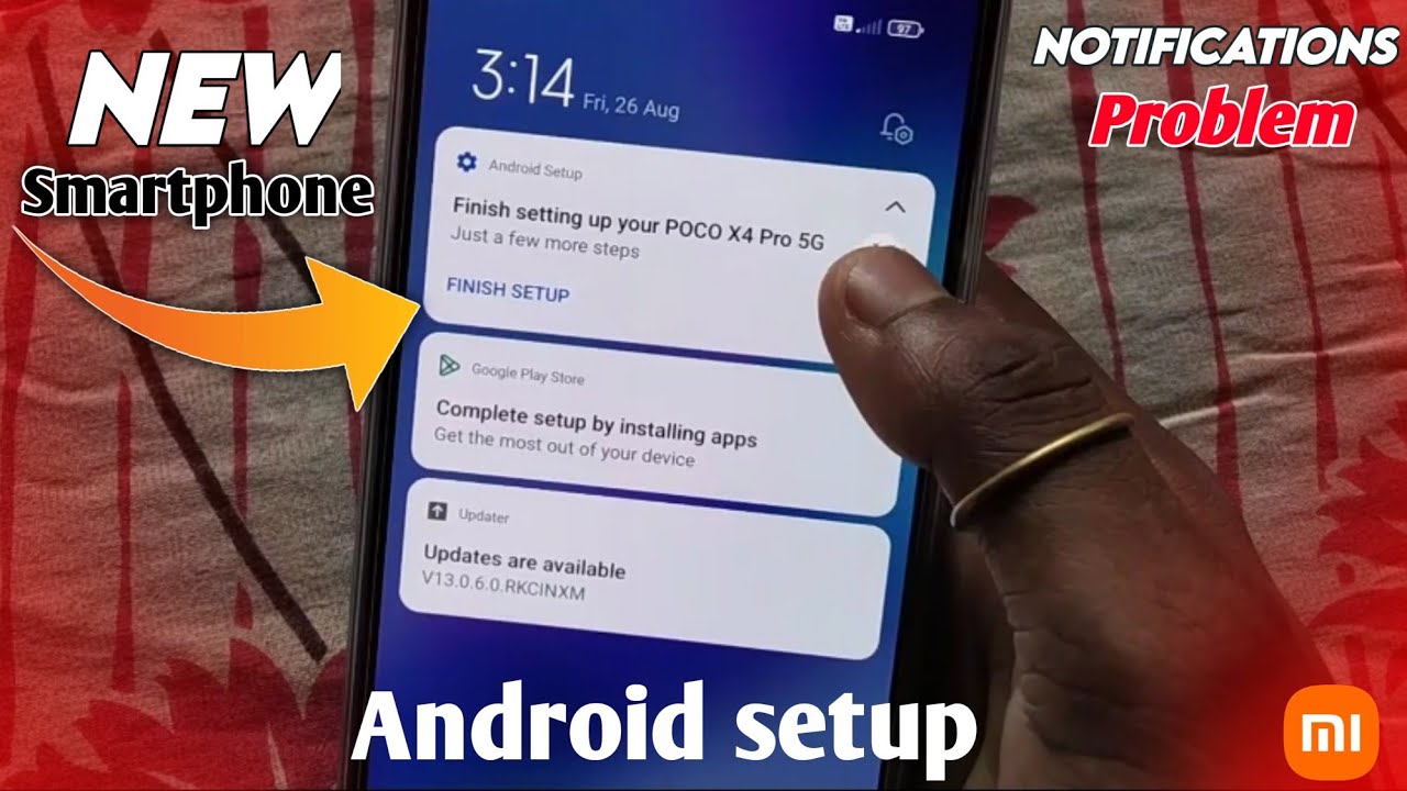 Android Setup - app updates are ready connect to wifi to continue ...