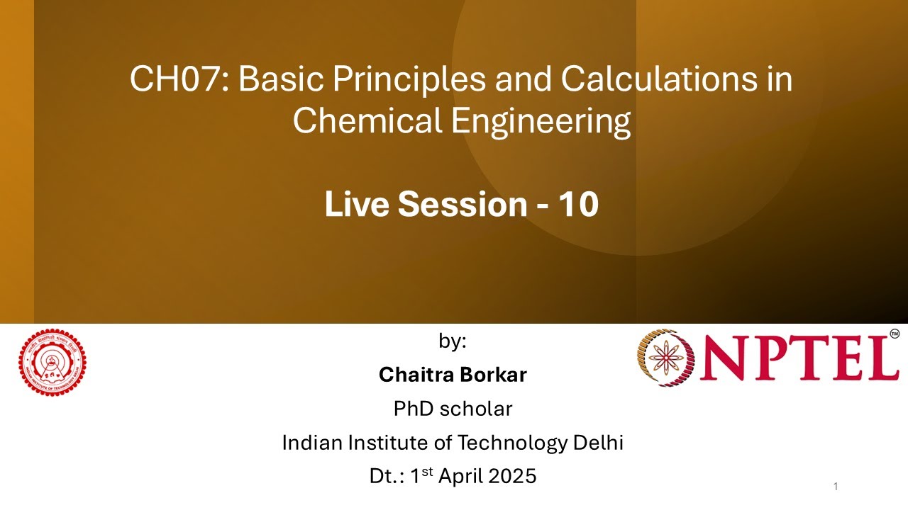 Week 10 NPTEL Live Session NOC25 CH07 - YouTube