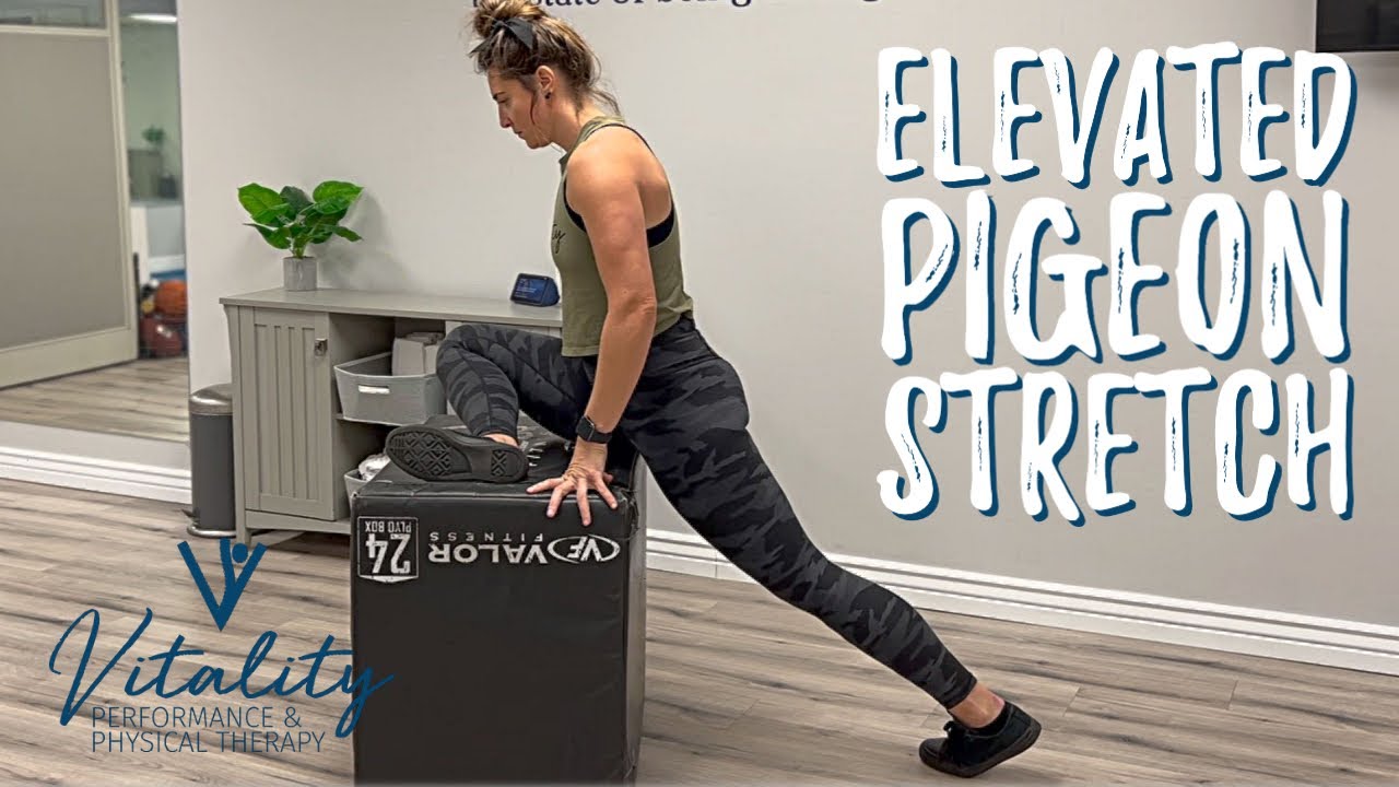 Elevated Pigeon Stretch - YouTube