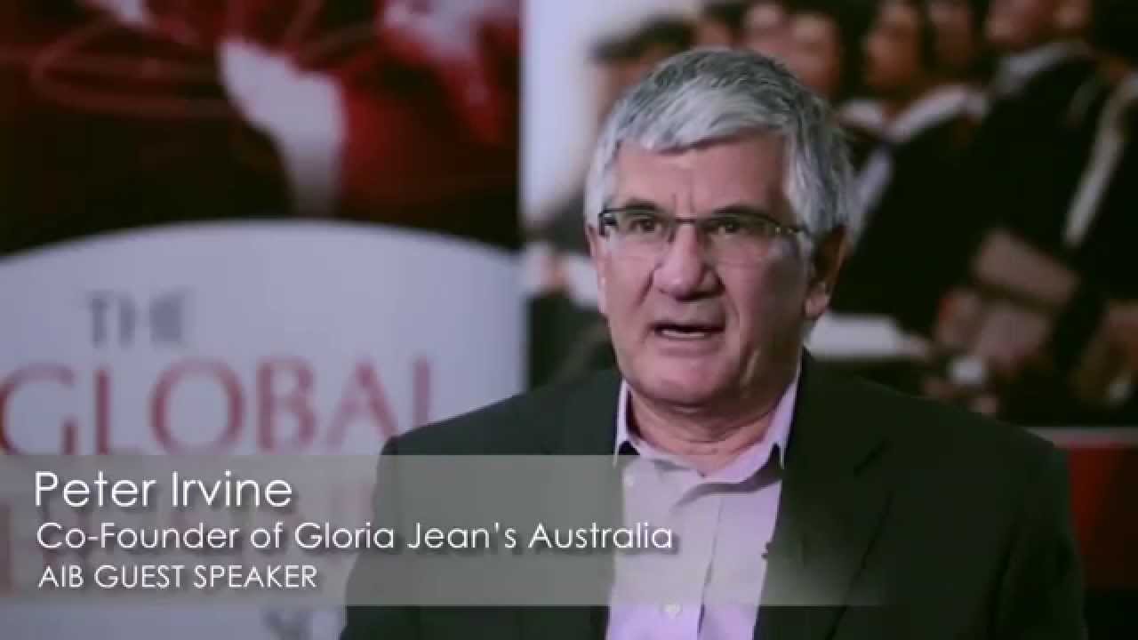 AIB Guest Speaker Peter Irvine, Gloria Jean's Coffees - YouTube