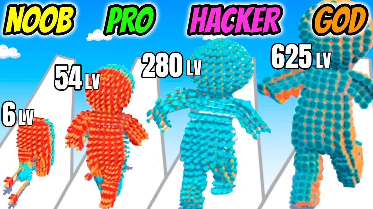 Ammo Man Run - NOOB vs PRO vs HACKER vs GOD - YouTube