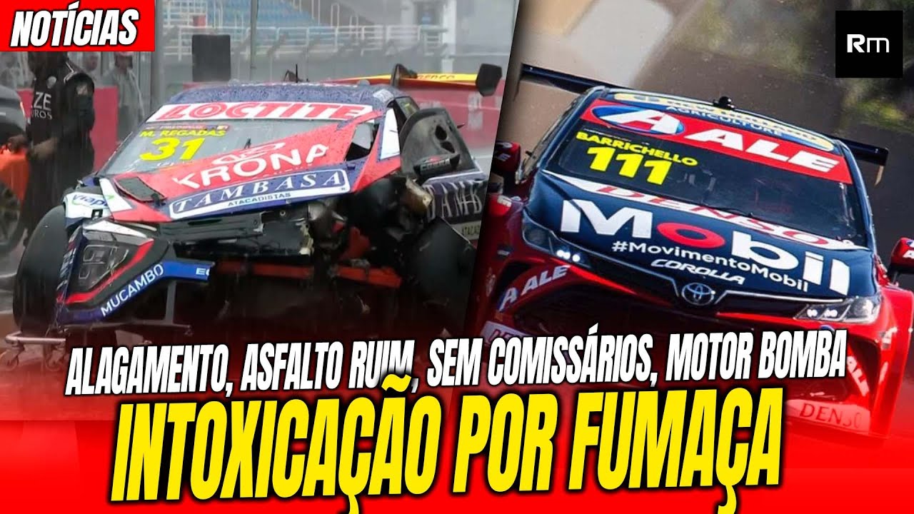 🚨STOCK CAR EM CRISE ÉPICA COM ATÉ INTOXICAÇÃO POR FUMAÇA / TRETA HORNER ...