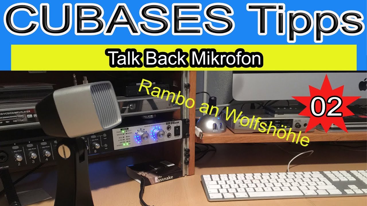 Talk Back Mikrofon, CUBASE Control -Room, CUBASE Tipps - YouTube