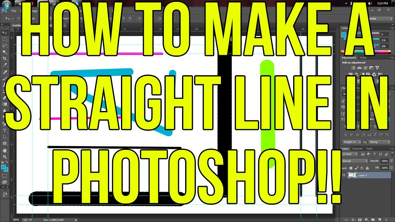 How To Make A Straight Line In Photoshop YouTube how-to-make-a-straight-line-in-photoshop-youtube