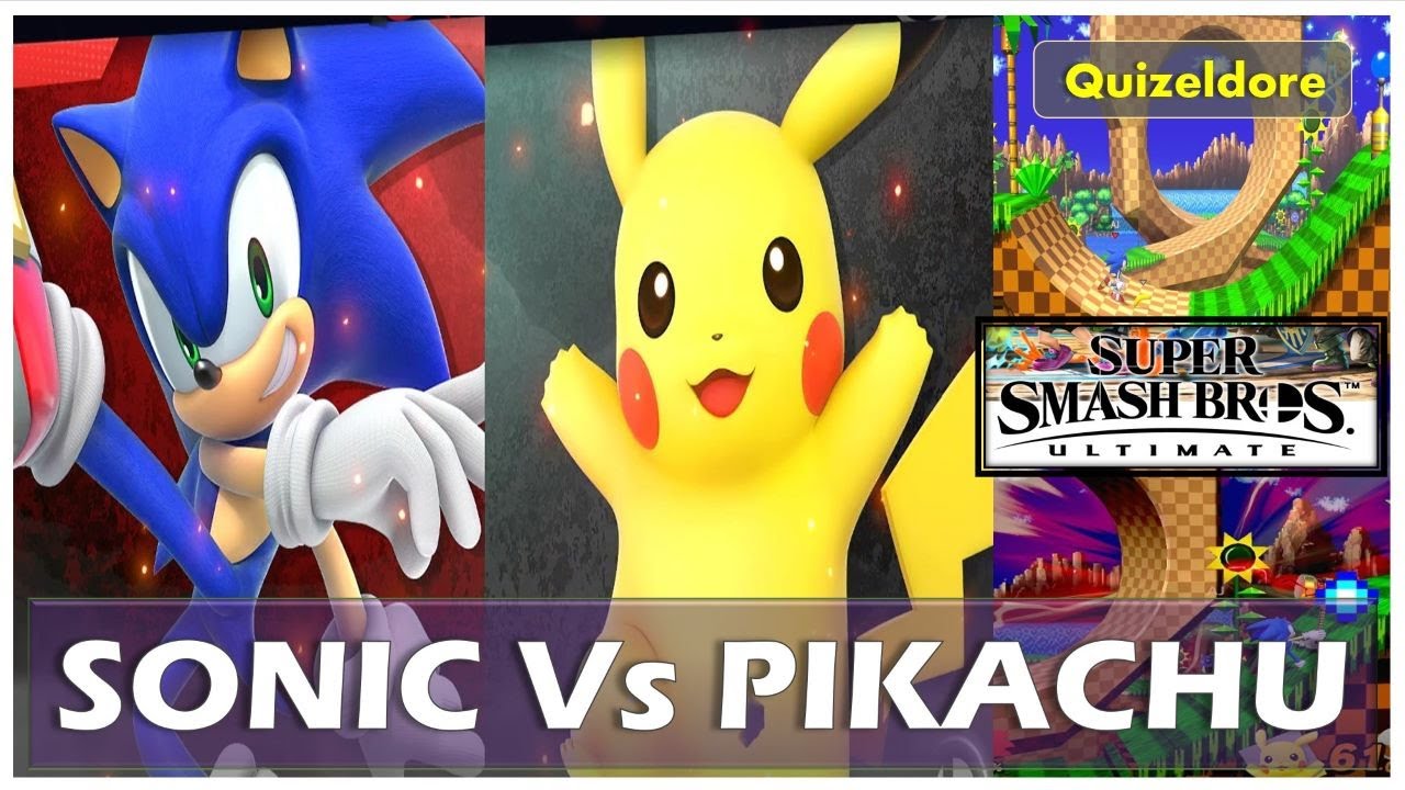 SSBU Sonic Vs Pikachu | Super Smash Bros. Ultimate Gameplay - YouTube