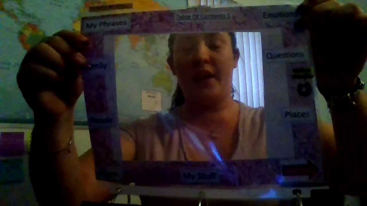 AAC Project Part 2 No Tech Communication Eye Gaze Board - YouTube