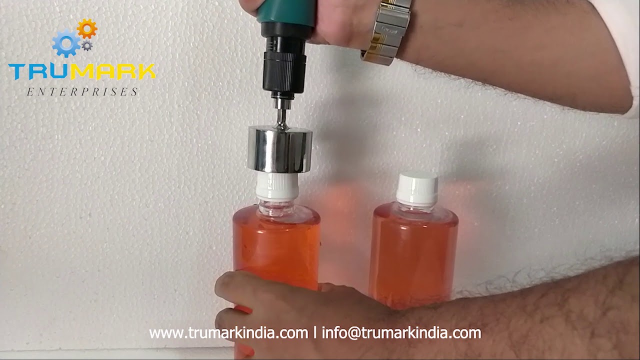 HAND HELD CAPPER - for PCO screw caps - YouTube