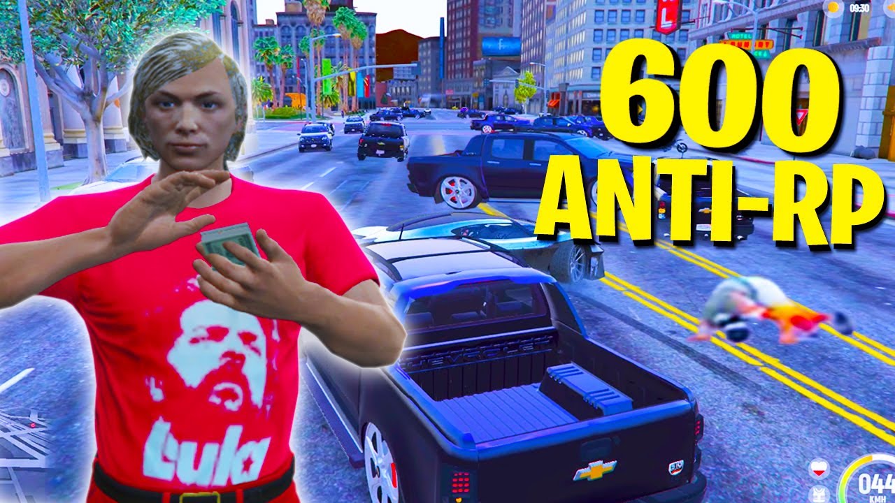 600 JOGADORES FAZENDO ANTI-RP NO SERVIDOR! GTA ANTI RP - YouTube