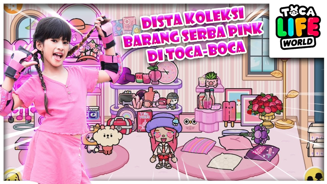 DISTA KOLEKSI BARANG SERBA PINK DI TOCA BOCA🤩!! SEMUANYA SERBA PINK😁 # ...