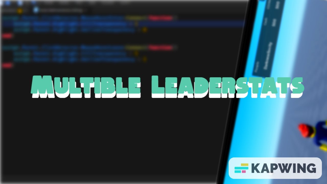 How To Make Multiple Leaderstats In Roblox Studio - YouTube