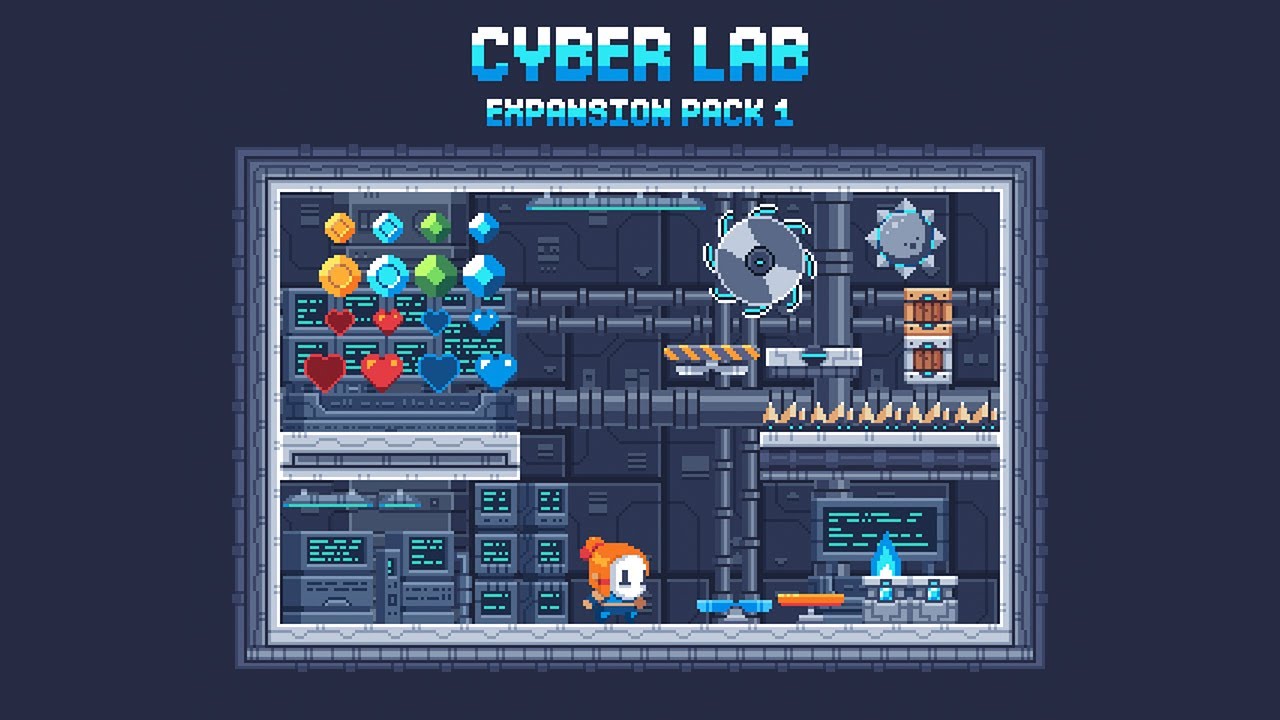 CYBERLAB-Expansion Pack 1 | PIXEL ART GAME ASSETS (Descargalo YA ...