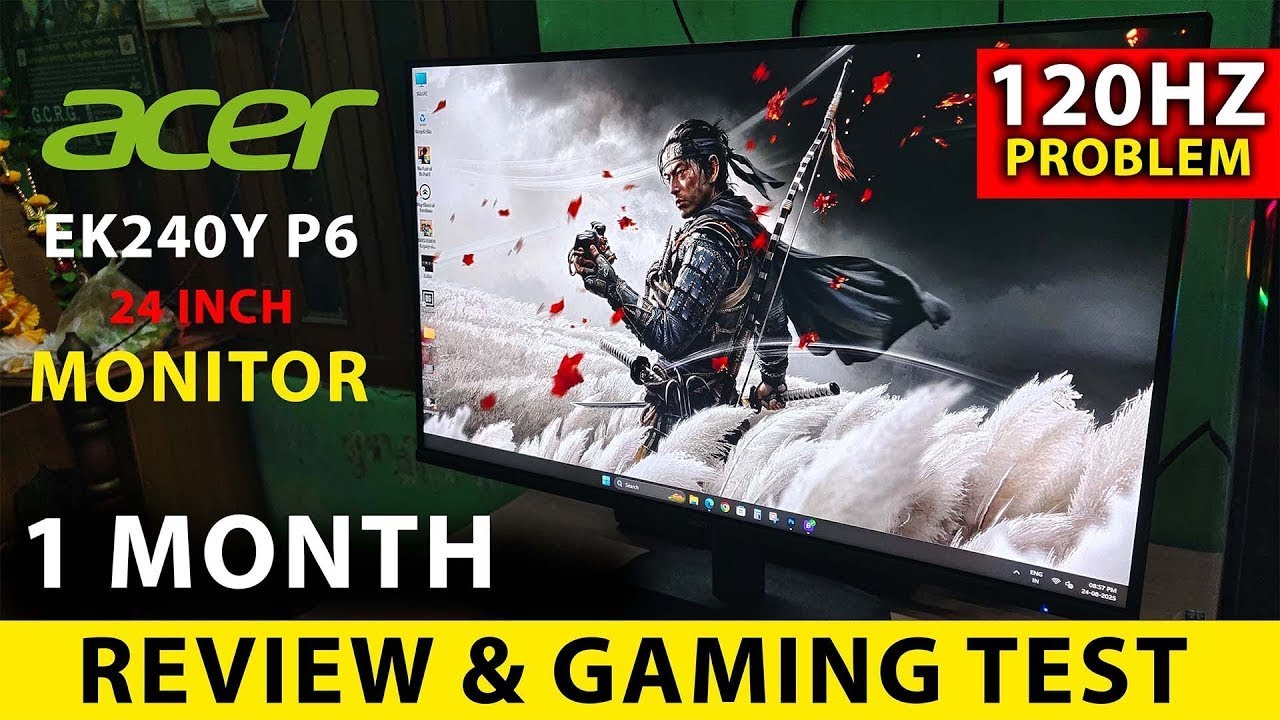Acer EK240Y P6 23.8inch Full HD 144hz Monitor Review After 1 Month ...