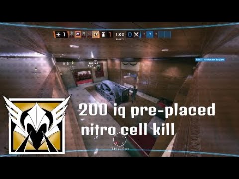 Rainbow Six Siege | My 200 iq pre-placed nitro cell kill - YouTube