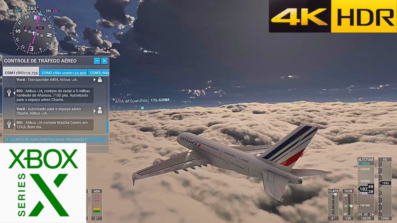 (XBOX SERIES X) FLIGHT SIMULATOR I A380 in Storm I Realistic Ultra ...