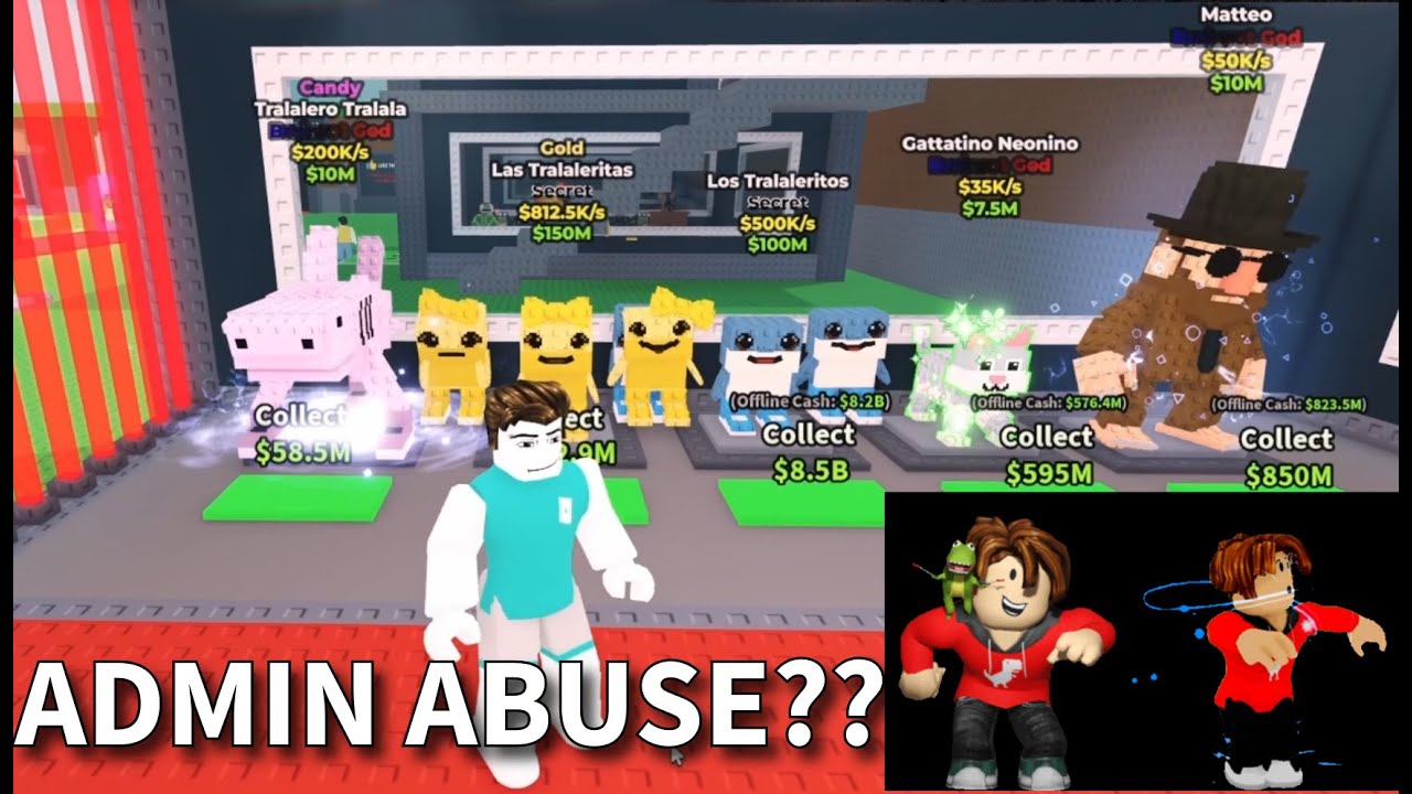 ADMIN ABUSE IN STEAL A BRAINROT TODAY OR NOT?? (ROBLOX) - YouTube