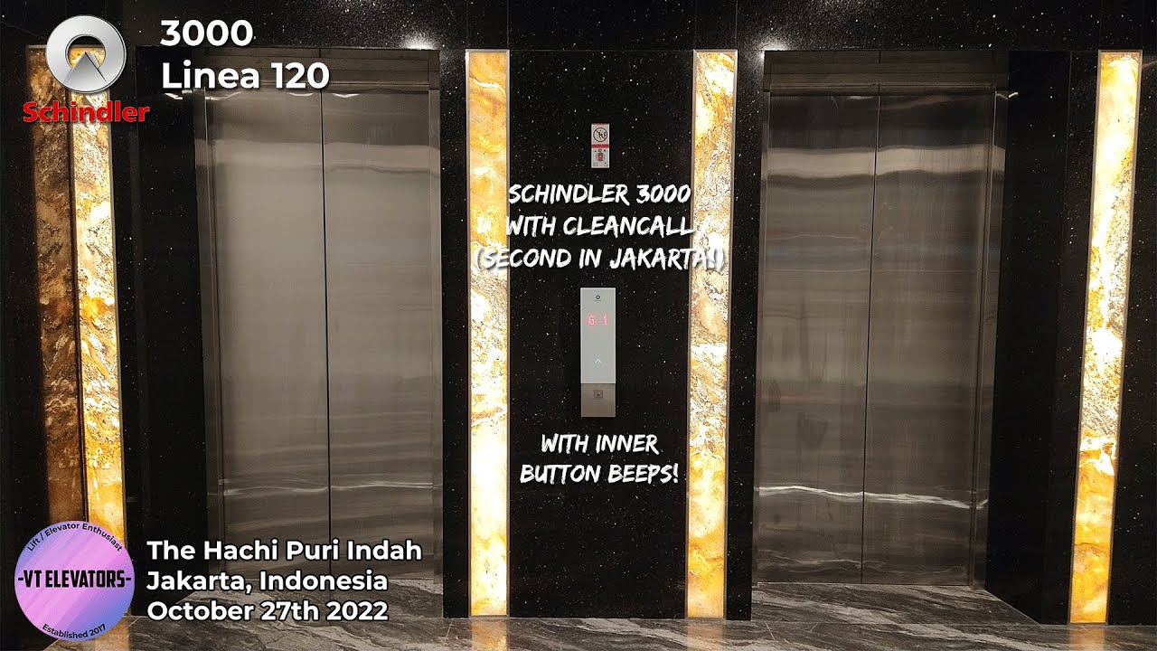 Brand New Schindler 3000 Lifts w/ CleanCall - The Hachi Puri Indah ...