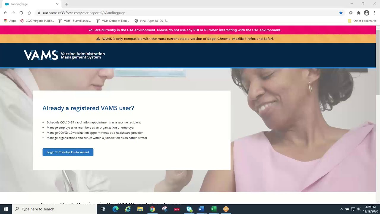 VAMS Tutorial: COVID-19 Vaccine Clinic Vaccine Administration - YouTube
