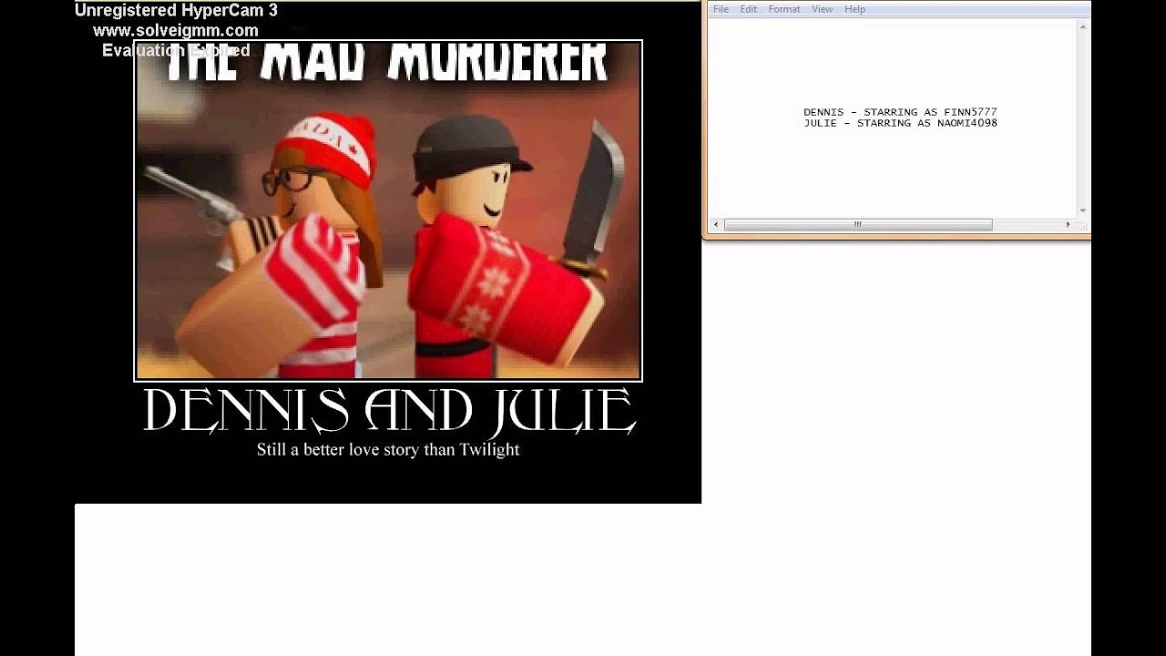 ROBLOX - The Mad Murderer - Movie Trailer - YouTube