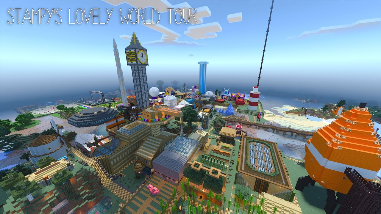 Tour of Stampy's Lovely World (Part 1) - YouTube