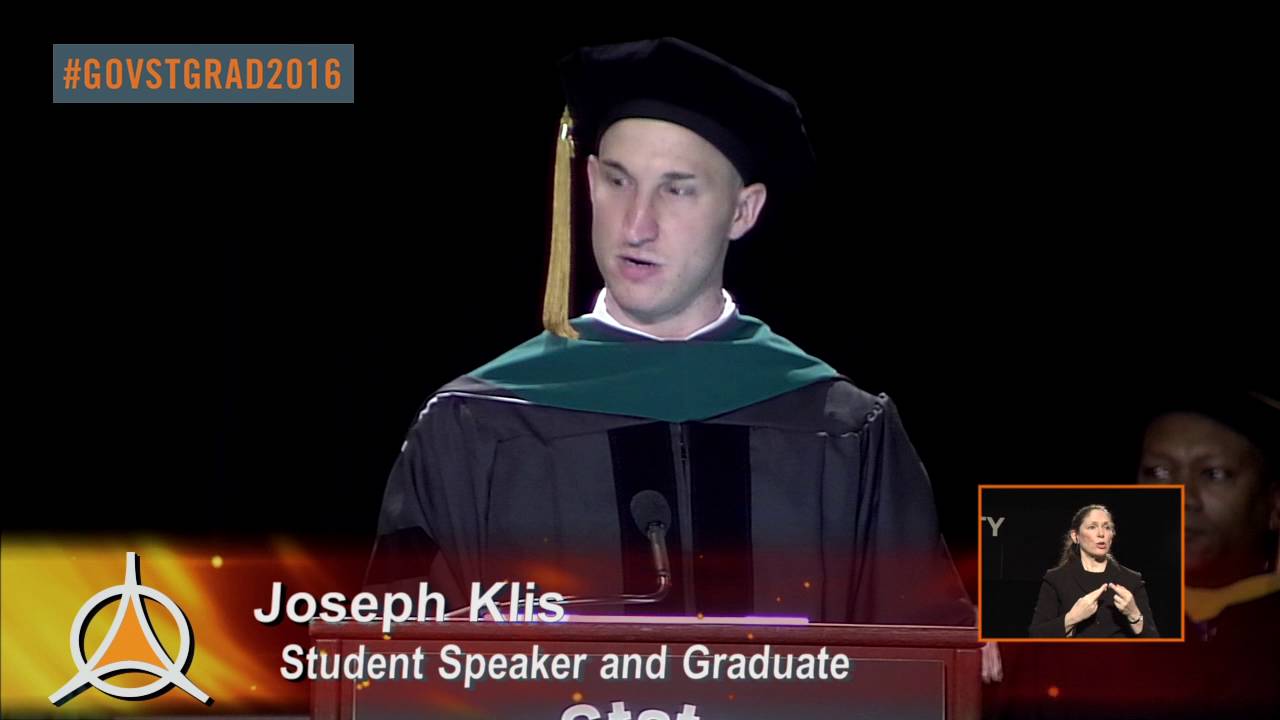 Governors State University graduate, Joseph Klis, Commencement 2016 ...