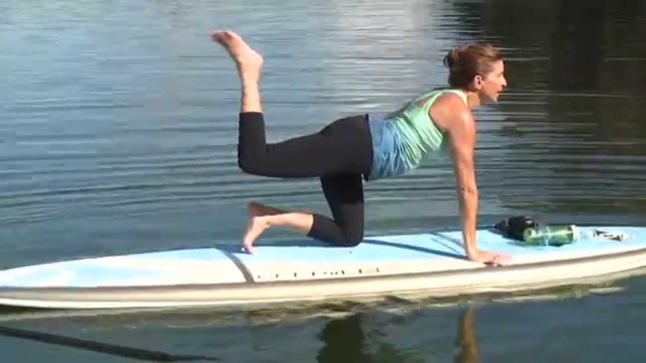 Paddle Board Yoga Asana - Side Arm Balance - YouTube