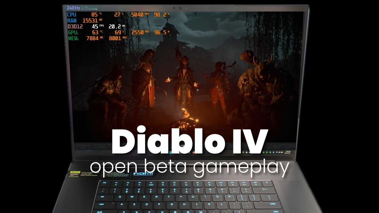 2023 Razer Blade 18 | RTX 4060 gaming laptop | Diablo IV open beta ...
