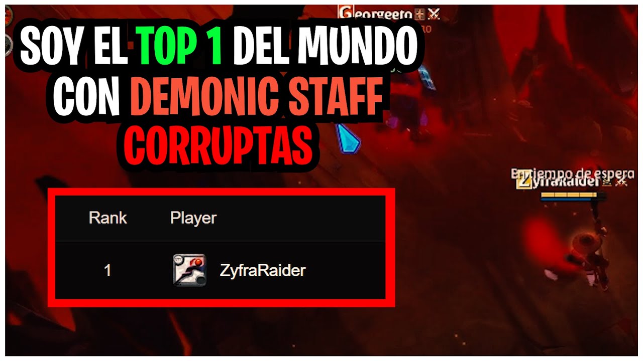 Me convierto en TOP 1 del MUNDO con Demonic Staff 🏆 ALBION ONLINE EN ...