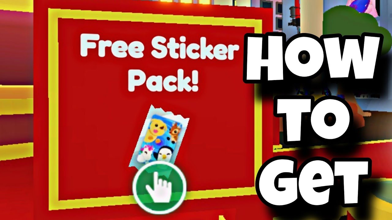 How to Get Free Sticker Pack in Adopt Me | New Update - YouTube