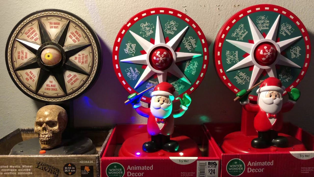 Gemmy 2019 Animated Musical Christmas Wheel - YouTube