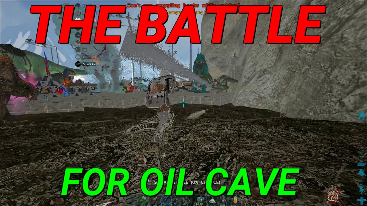 The Battle For Oil Cave! Part 2 - SMALL TRIBES - ARK SURVIVAL EVOLVED ...
