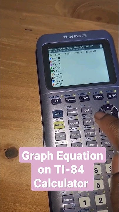 ️ ️How to Graph an Equation on TI-84 Calculator #algebra #graphs # ...