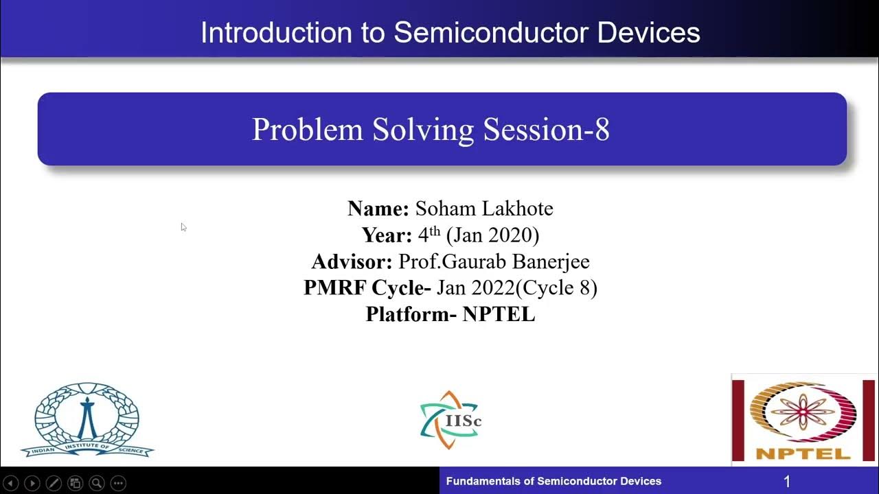 Week 8- Problem Solving Session - YouTube