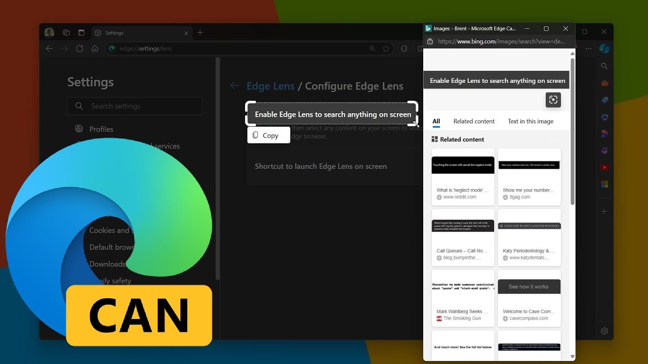 New 'Edge Lens' Could be Microsoft's Answer to Google Lens - YouTube
