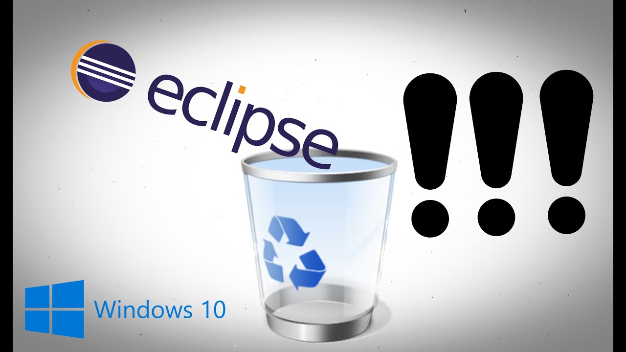 Comment désinstaller l'IDE Eclipse sous Windows 10 - YouTube