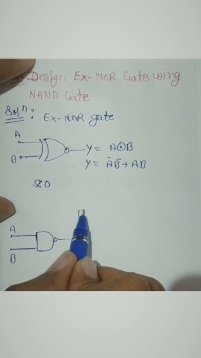 EX-NOR Gate Design Using NAND Gate - YouTube